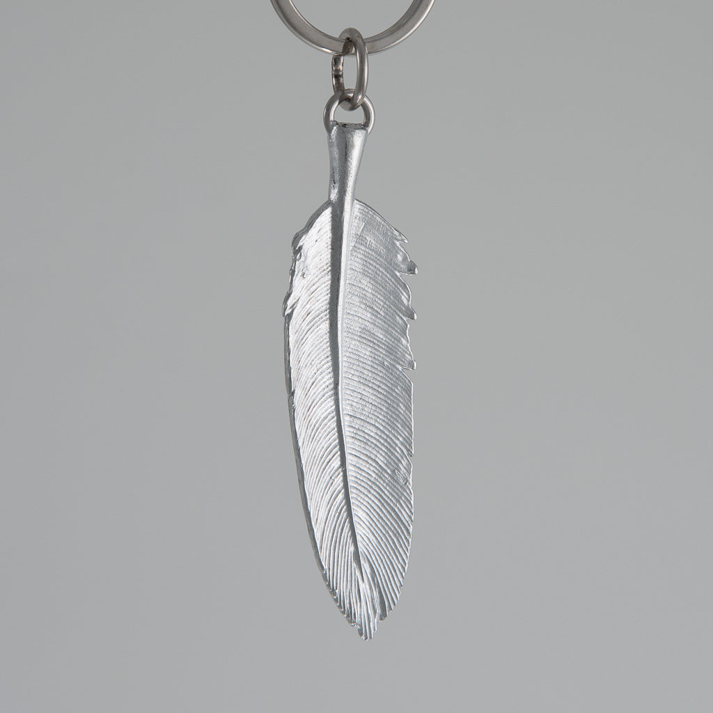Feather Pewter Key Ring - Lancaster and Gibbings