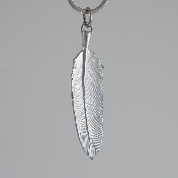 Feather Pewter Key Ring - Lancaster and Gibbings