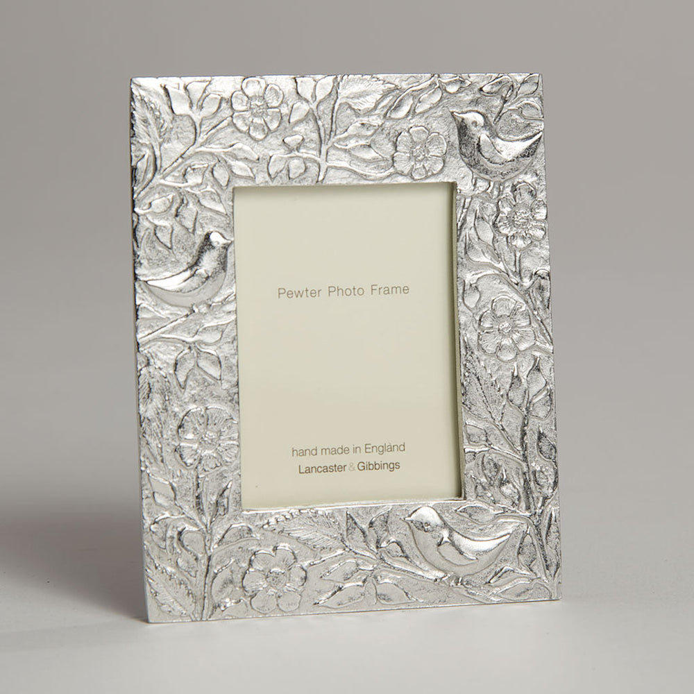 Birds Pewter Mini Photo Frame - Lancaster and Gibbings