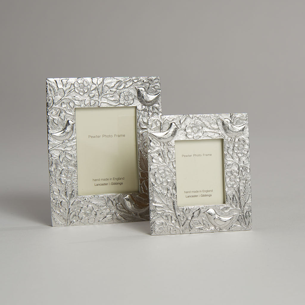 Birds Pewter Mini Photo Frame - Lancaster and Gibbings