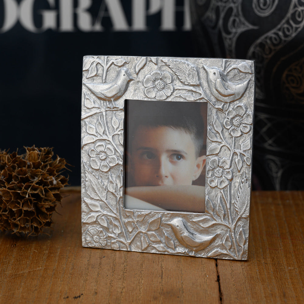 Birds Pewter Mini Photo Frame - Lancaster and Gibbings