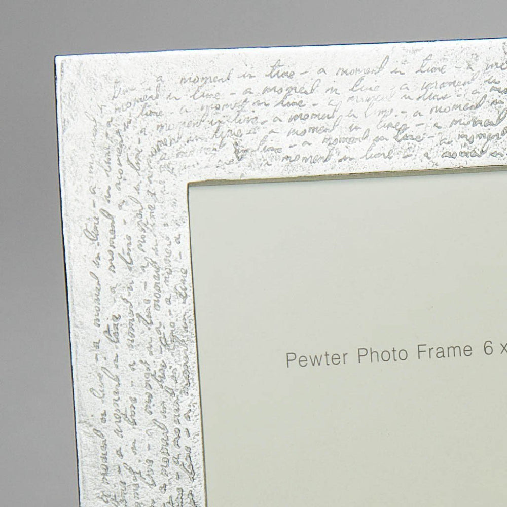 Handwriting Pewter Photo Frame - Lancaster and Gibbings